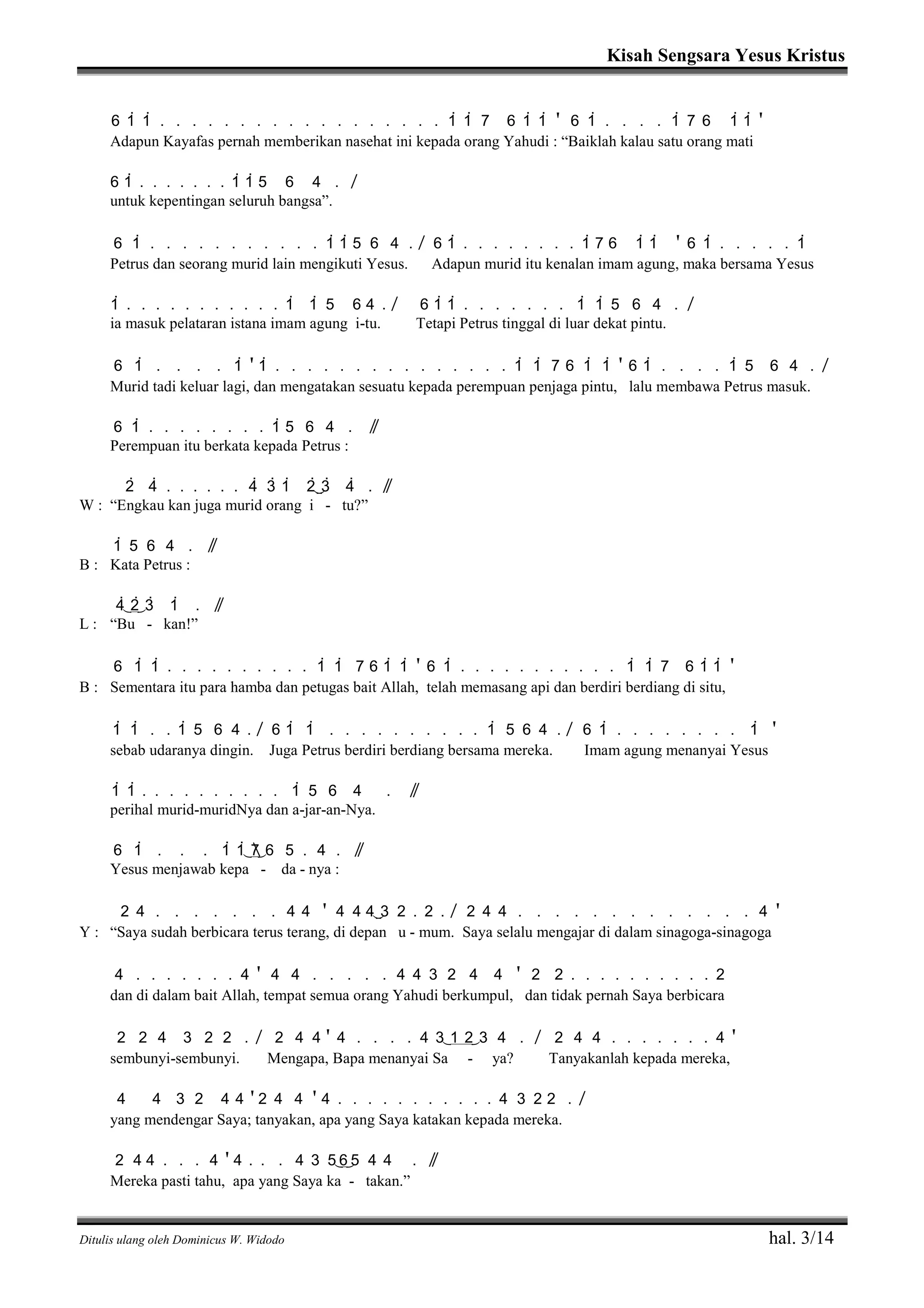 Passio Sederhana | PDF