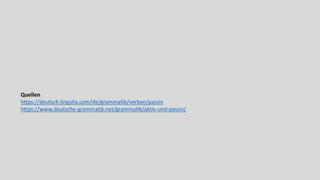 The passive voice in German | PPT