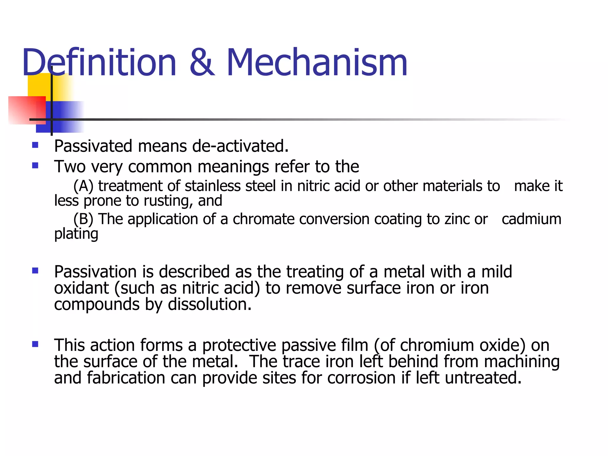 Passivation | PPT