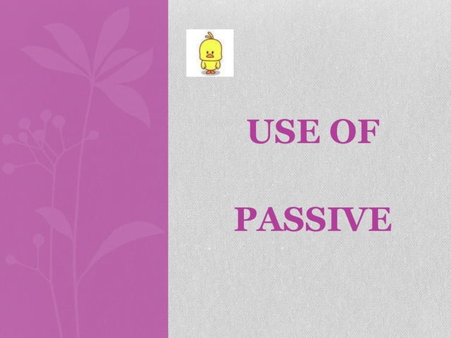 Universidad Central del Ecuador Passive | PPTX