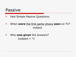 Passive | PPS