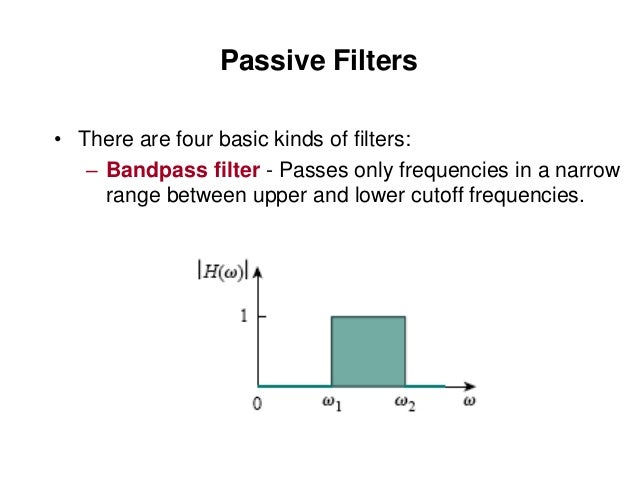 Passive filters