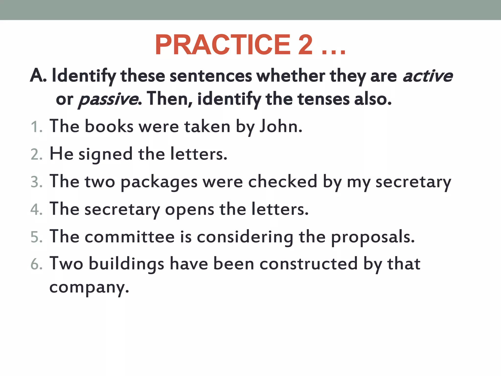 Passive - English for Tourism 4 | PPTX