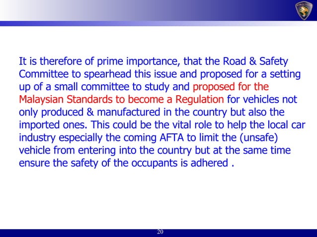 Passive Restraint Web | PPT