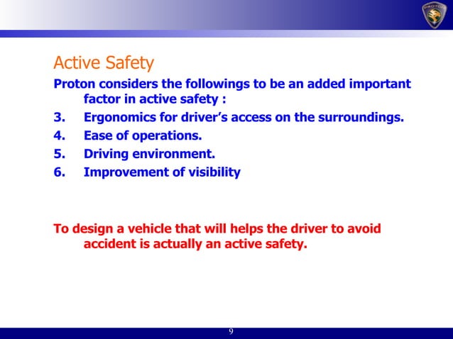 Passive Restraint Web | PPT