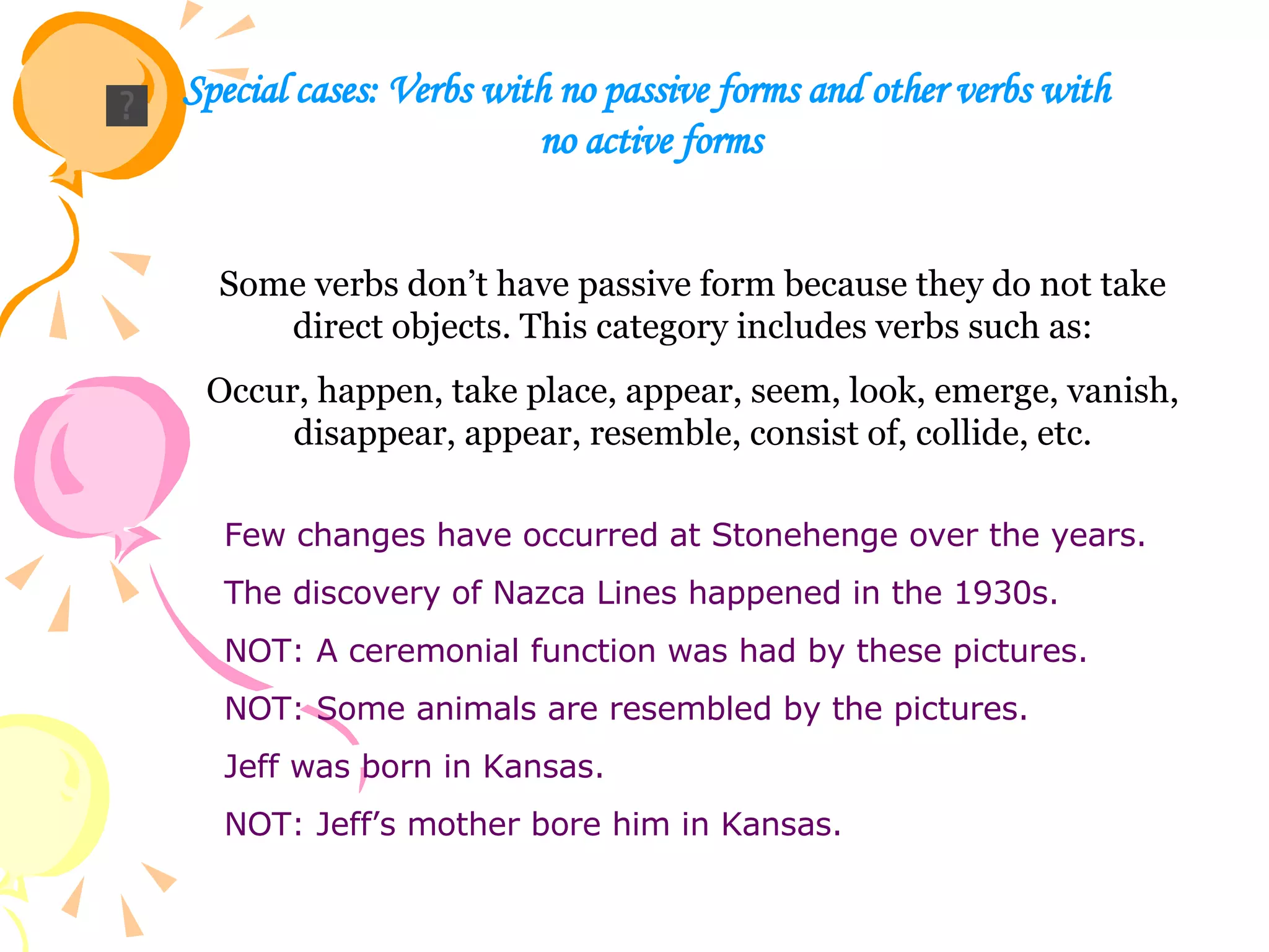 Passive Verbs Presentation | PPT | Automotive