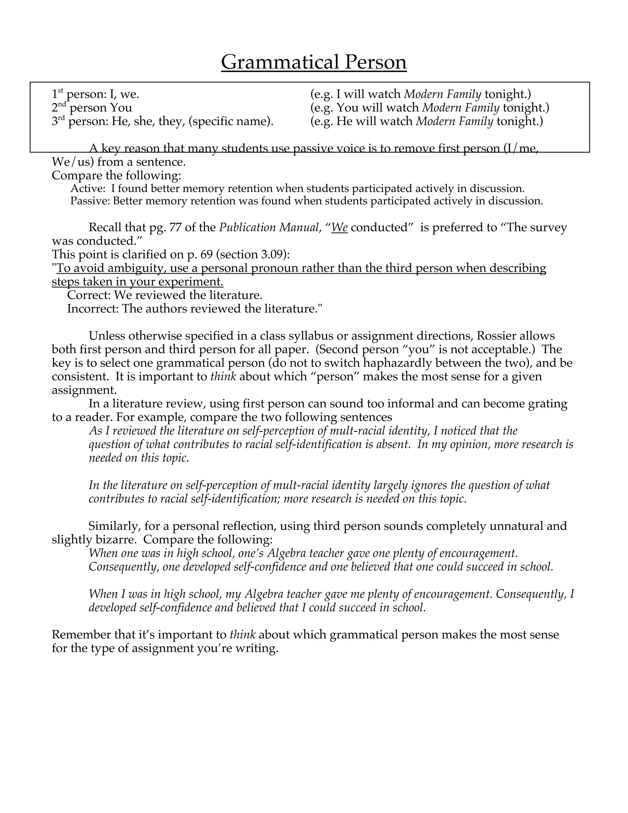 Passive voice-1st-3rd-person | PDF