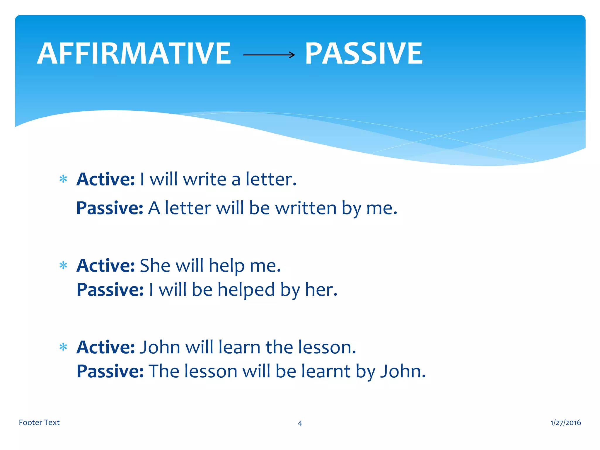 Passive voice-future | PPT