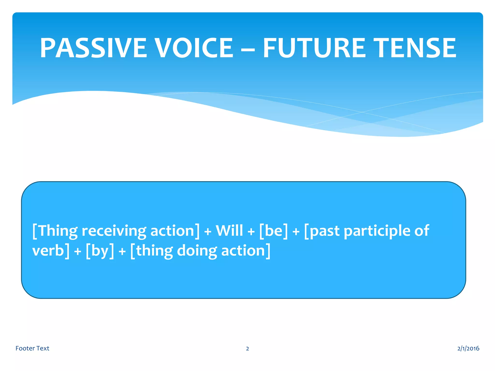 Passive voice-future | PPTX