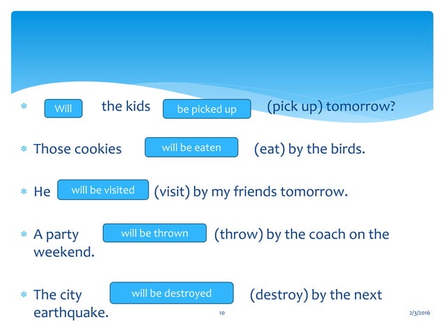 Passive voice-future | PPT