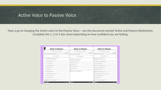 Passive-Voice-in-News-Reports, english homework | PPTX