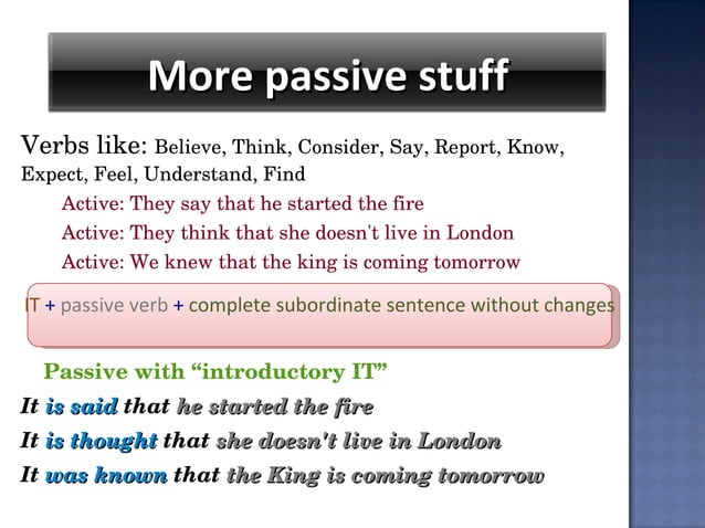 Passive Voice. Intermediate (Odp) | ODP