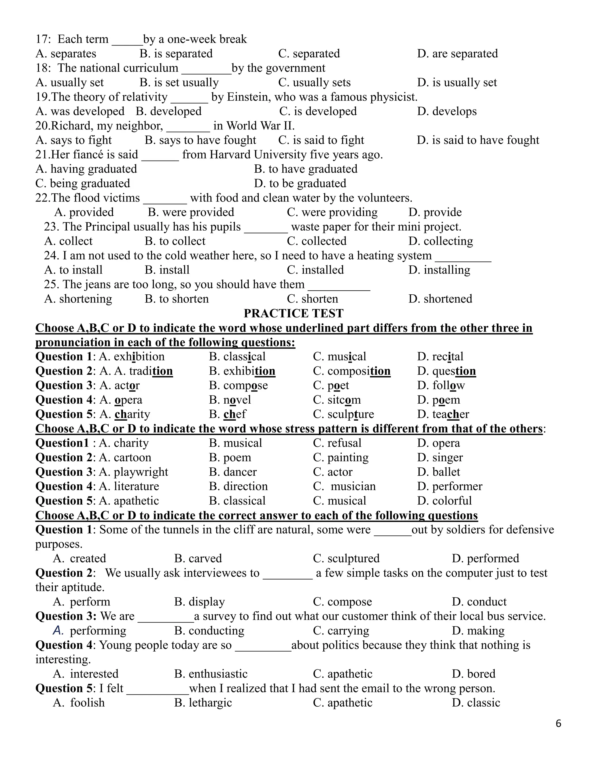PASSIVE-VOICE GRAMMAR SENTENCE TRANSFORMATION | PDF