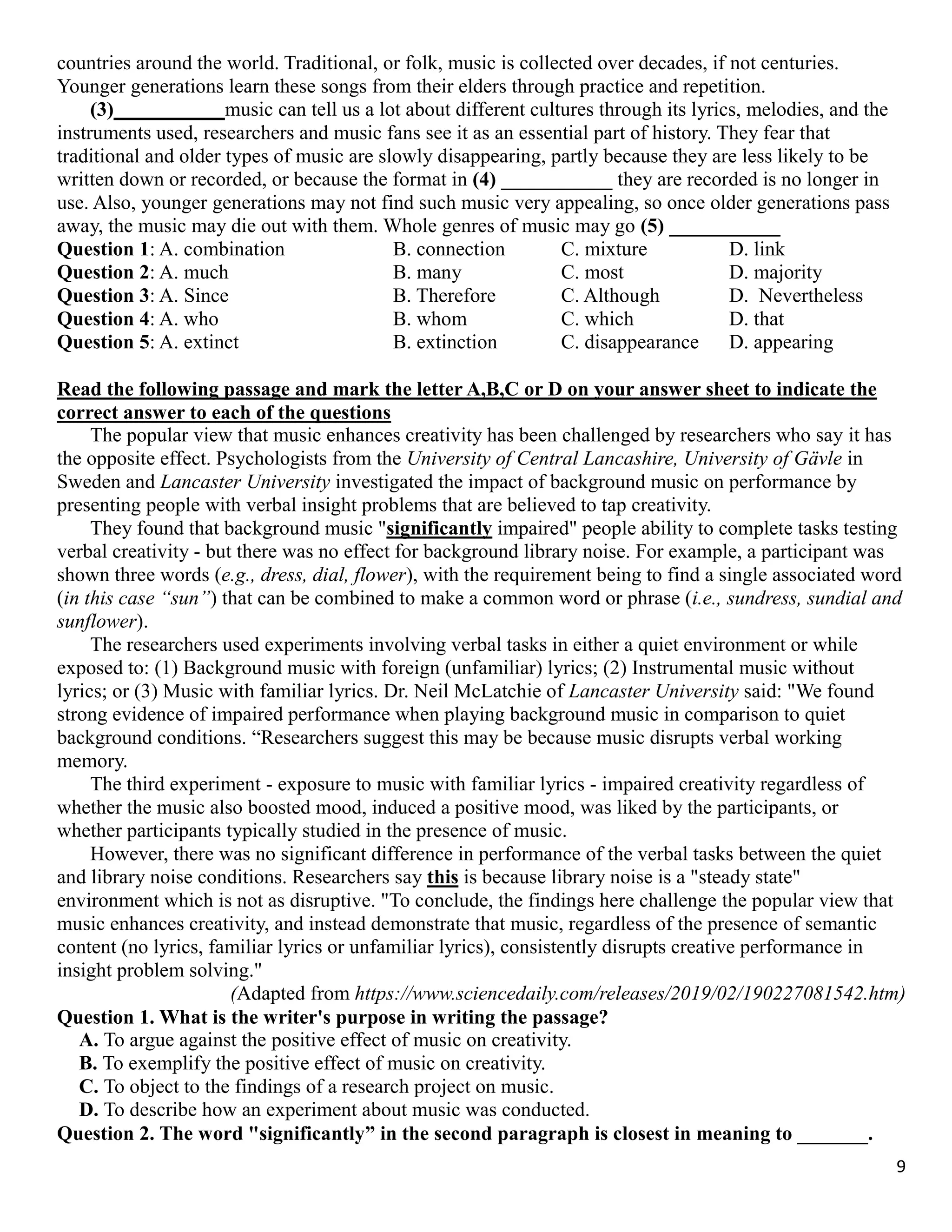 PASSIVE-VOICE GRAMMAR SENTENCE TRANSFORMATION | DOCX