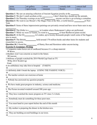 PASSIVE-VOICE GRAMMAR SENTENCE TRANSFORMATION | PDF