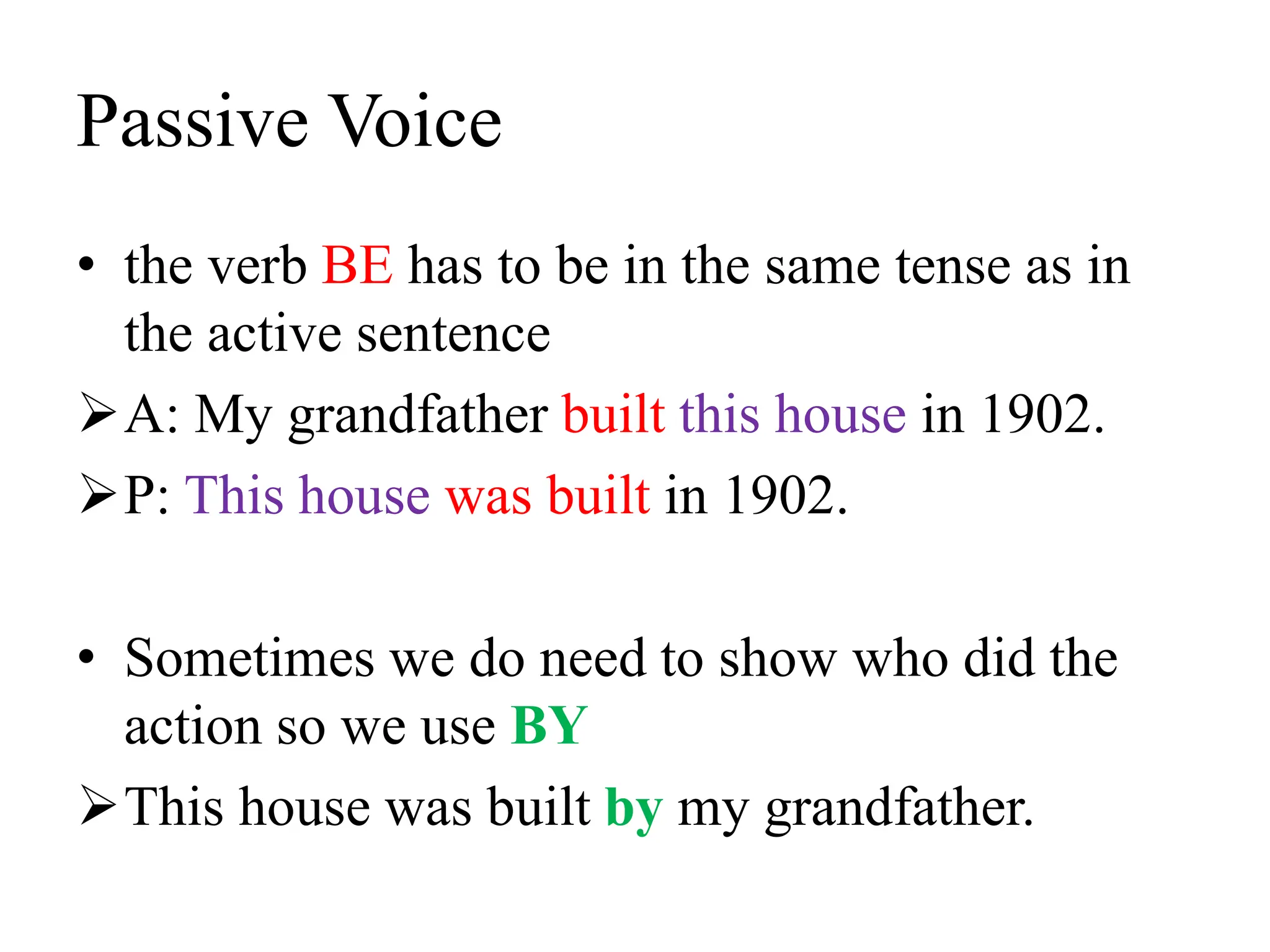 passive-voice powerpoint presentation present and past | PPT