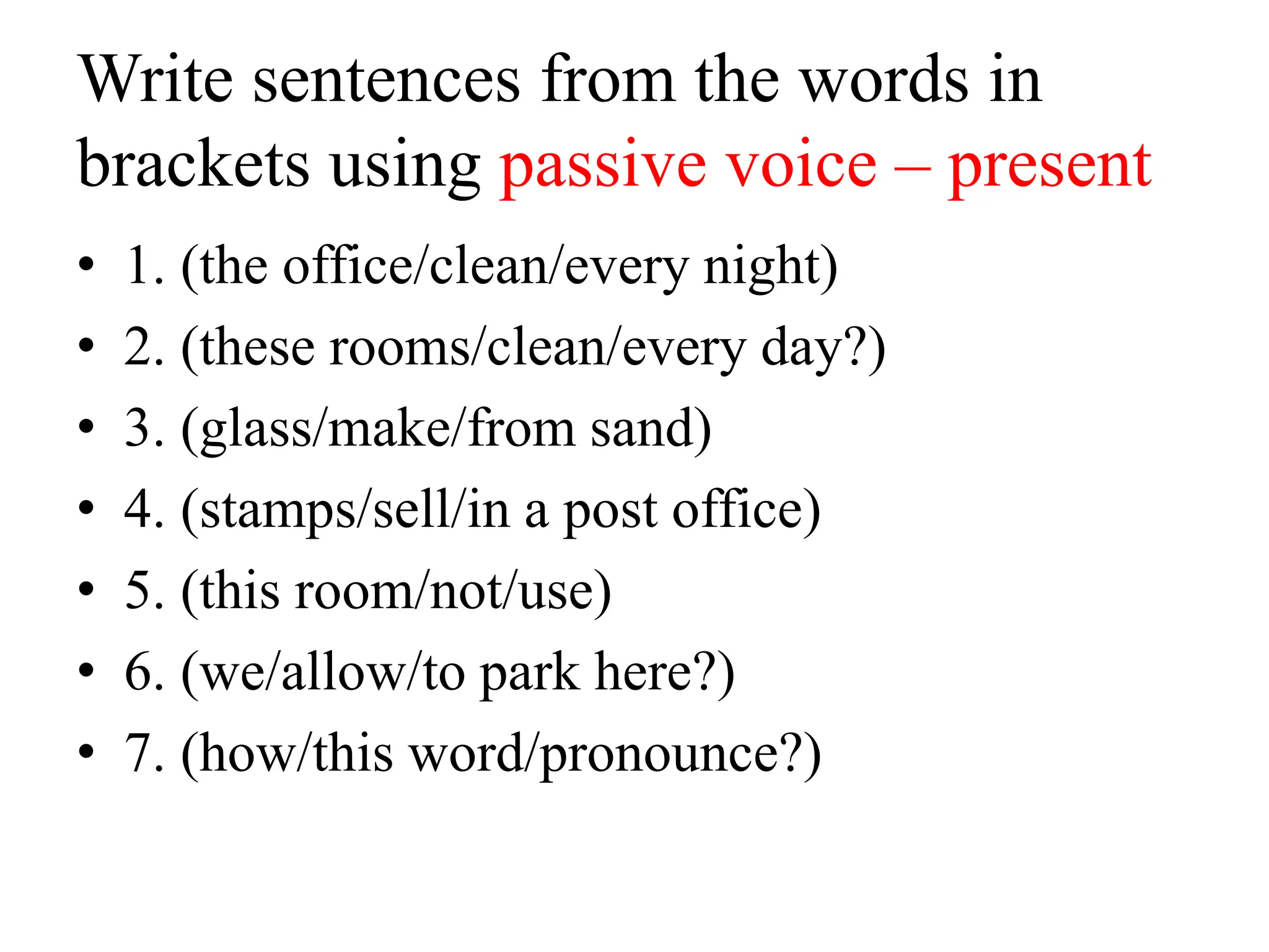 passive-voice powerpoint presentation present and past | PPT