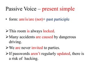 passive-voice powerpoint presentation present and past | PPT