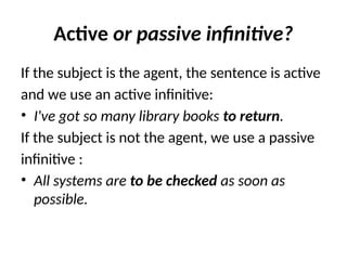 PASSIVE FORM OVERVIEW WITH EXAMPLES AND EXERCISES | PPTX
