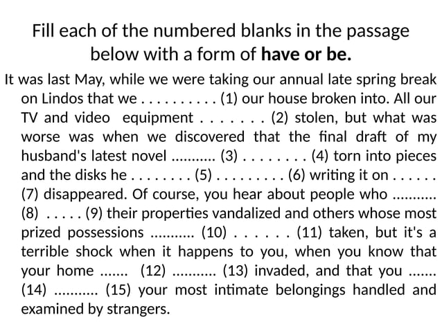 PASSIVE FORM OVERVIEW WITH EXAMPLES AND EXERCISES | PPTX | Resume ...