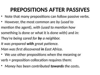 PASSIVE FORM OVERVIEW WITH EXAMPLES AND EXERCISES | PPTX
