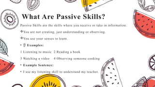 Mastering English:Active, Passive Skills | PPTX
