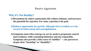 Passive Aggression in Counseling & Psychotherapy | PPT