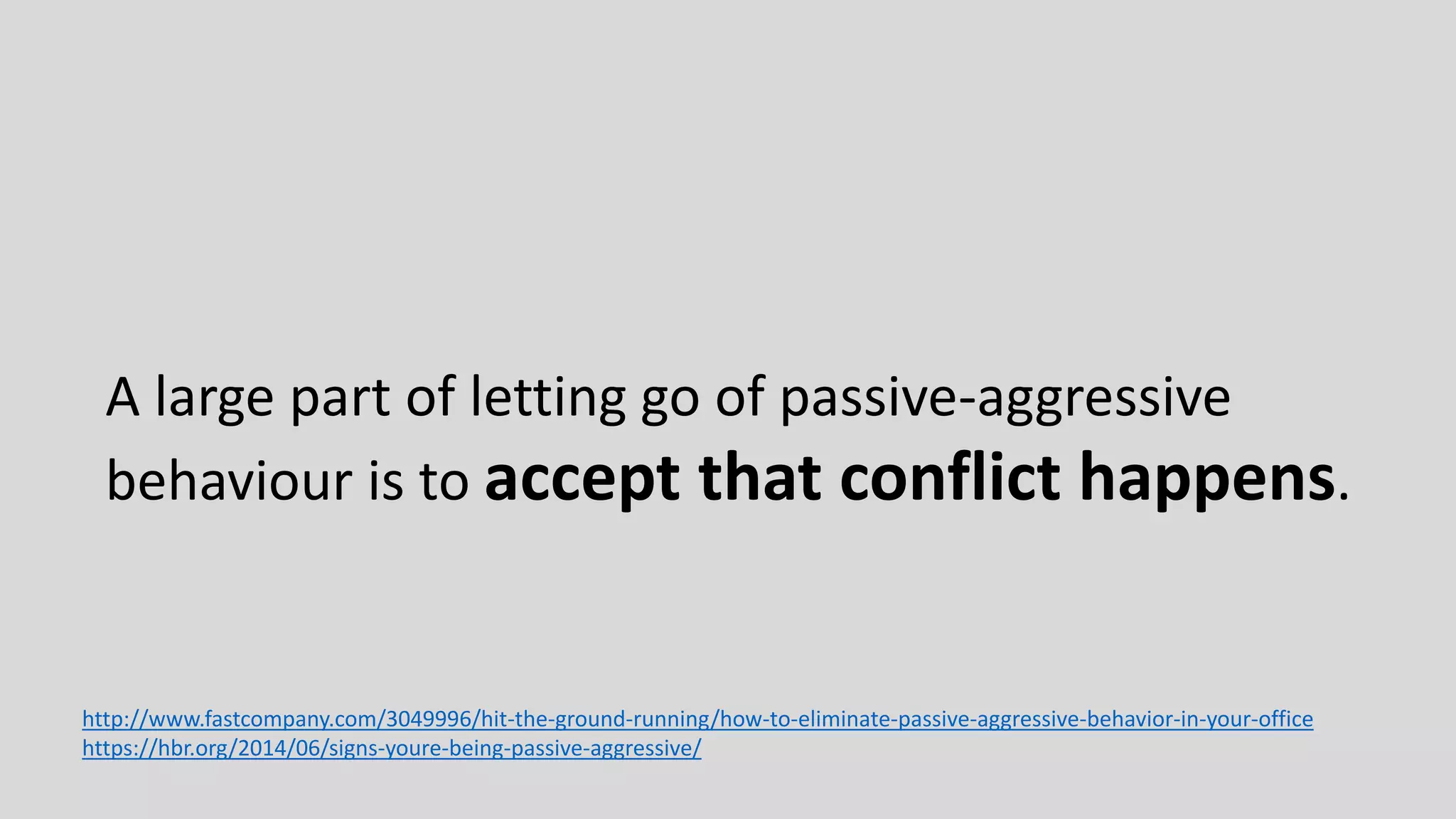 Passive aggressive | PDF