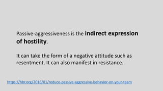 Passive aggressive | PDF
