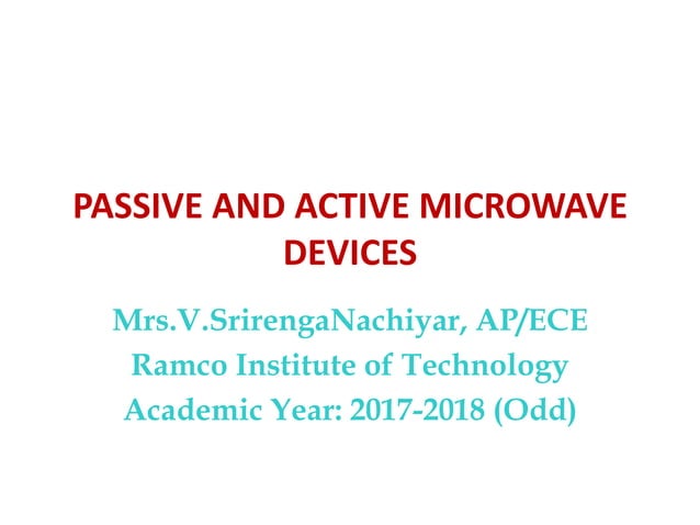 Passive and active devices | PDF | Computer Peripherals | Computing
