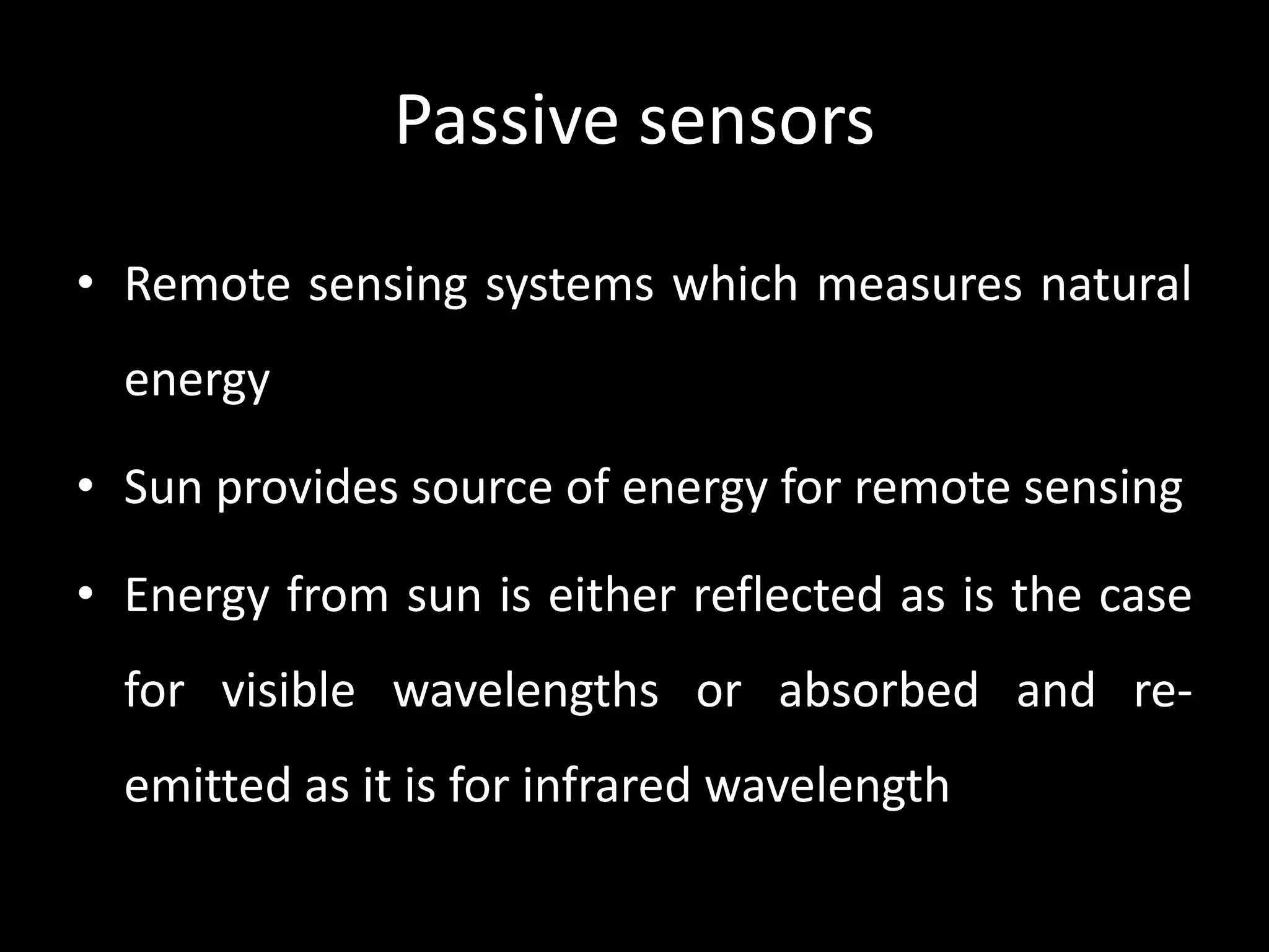 Passive and active sensors | PPTX