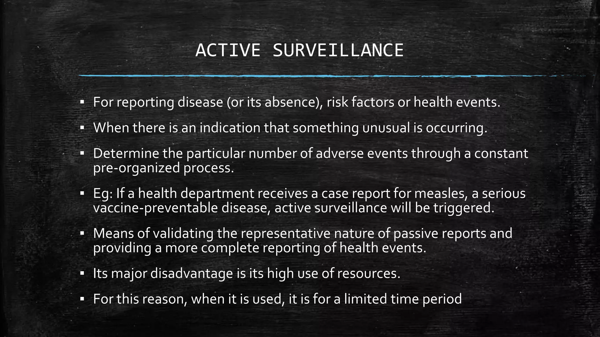 Passive and active surveillance | PPTX
