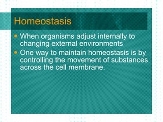 Passive and Active Transport | PPT