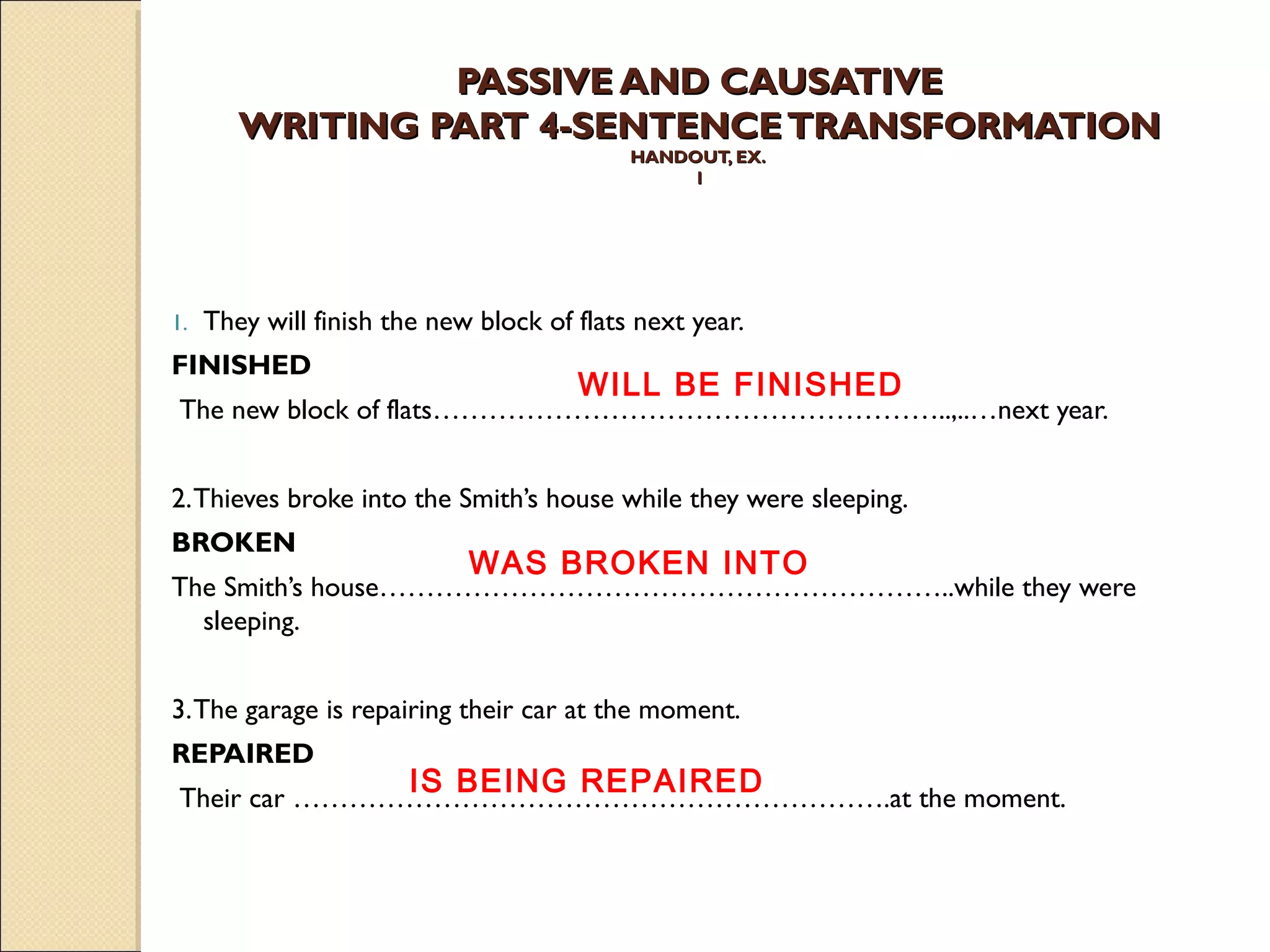 Passive and causative | PPT