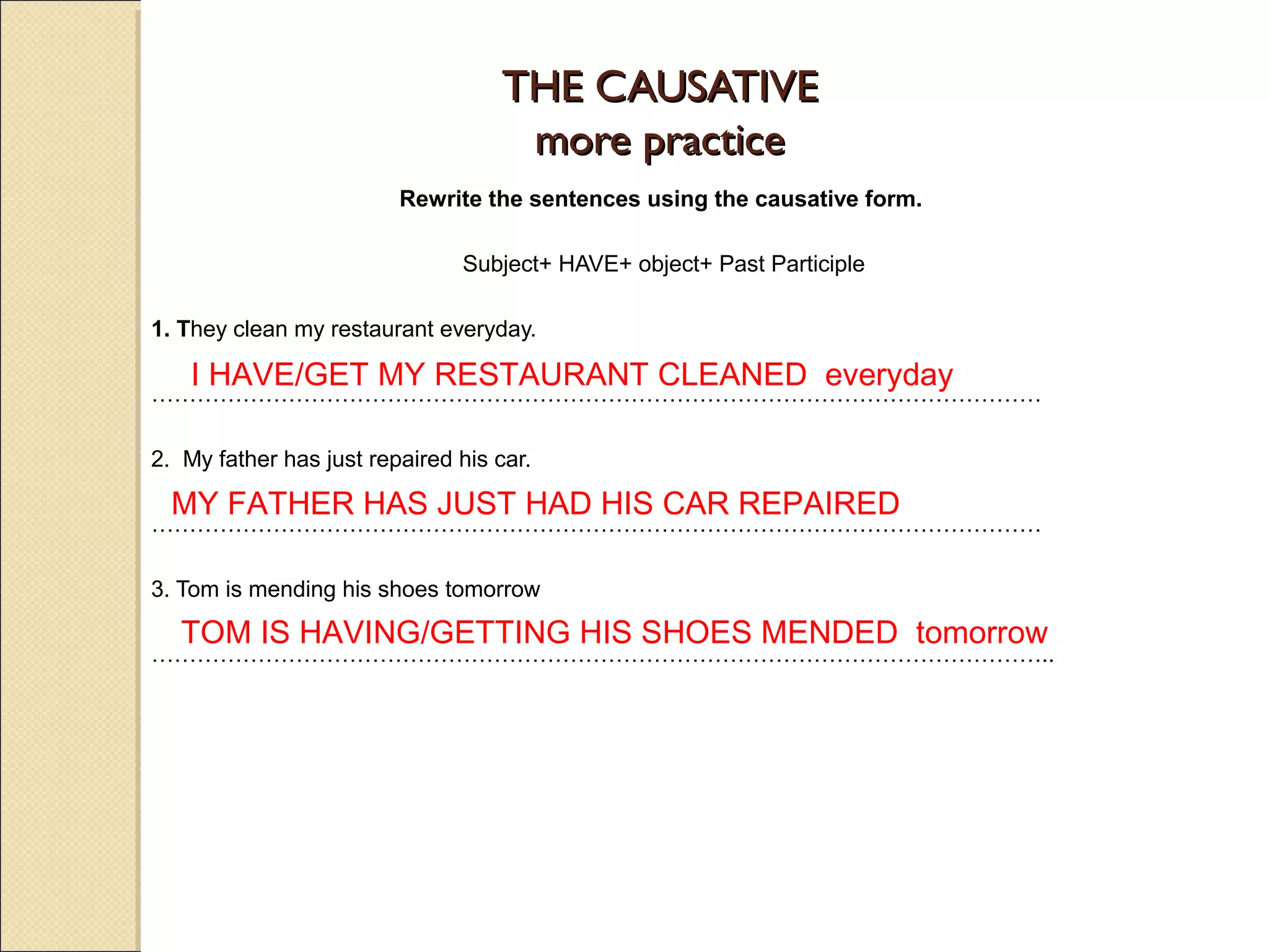 Passive and causative | PPT