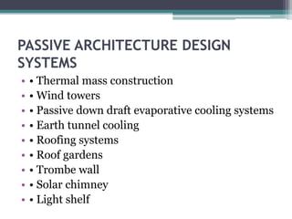 Passive architecture | PPTX