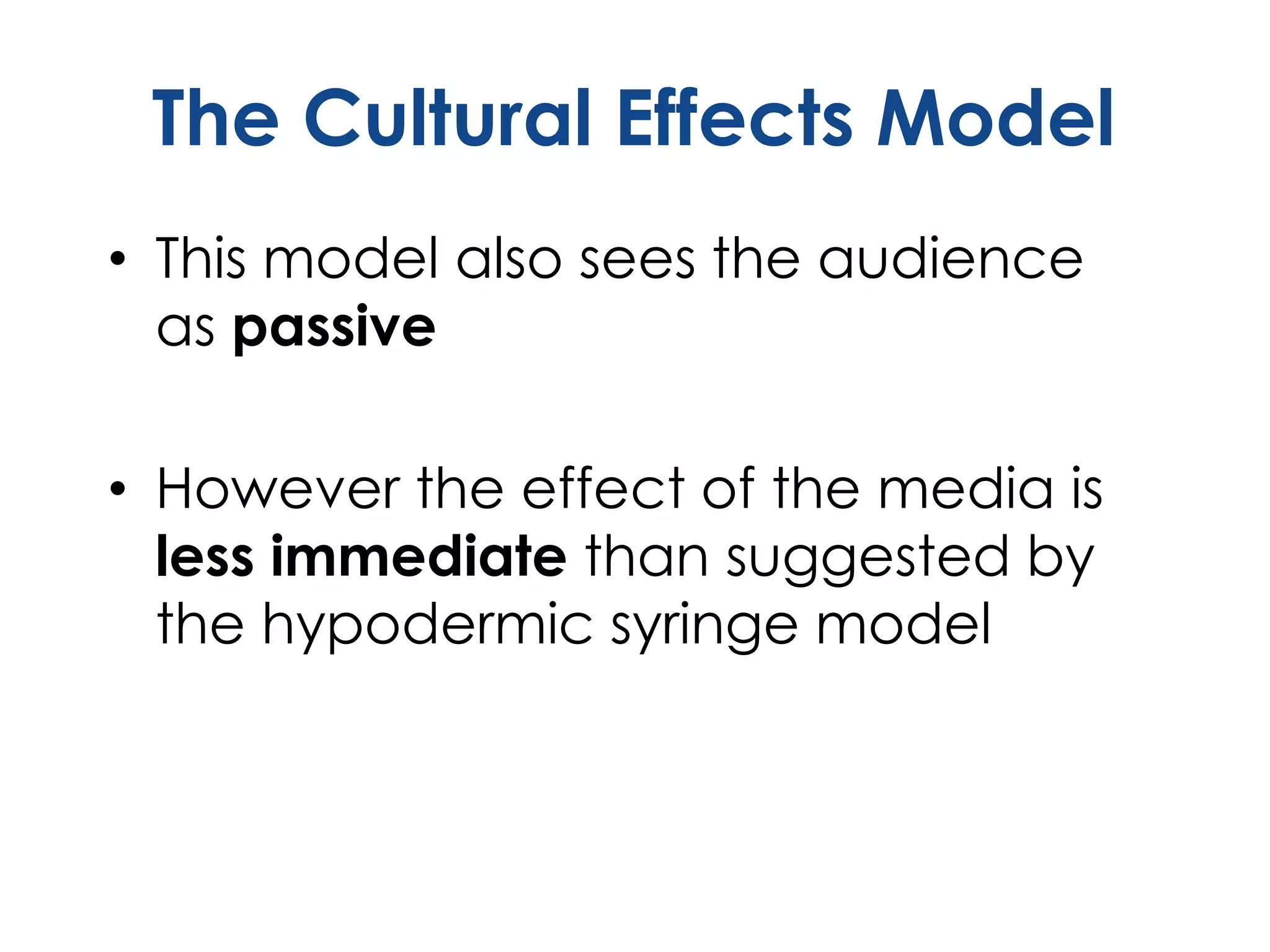 Section A: Passive Audience Theory | PPTX