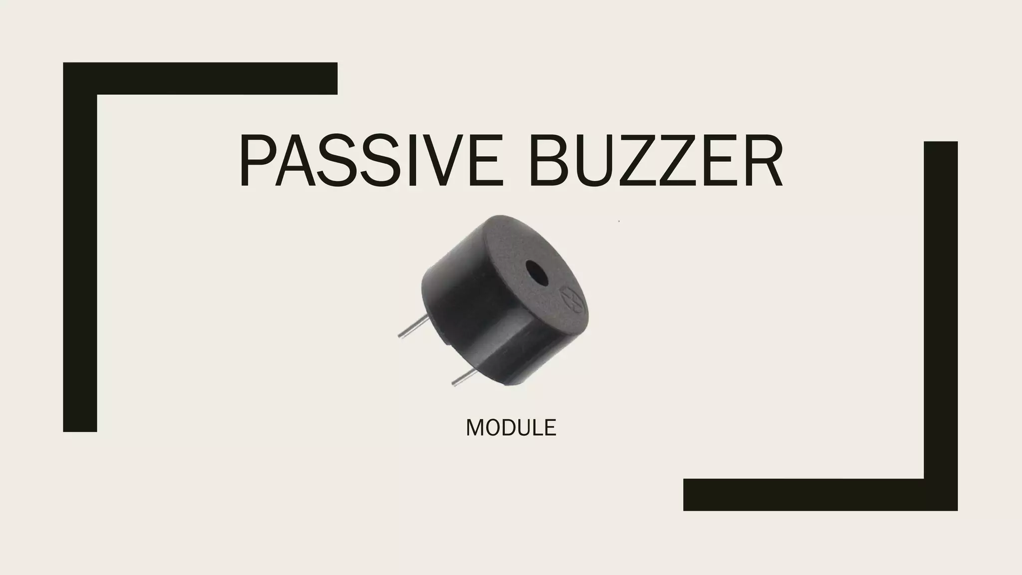 Passive buzzer | PDF