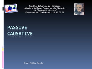 Passive Causative | PPT