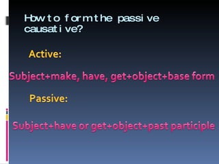 Passive Causative | PPT