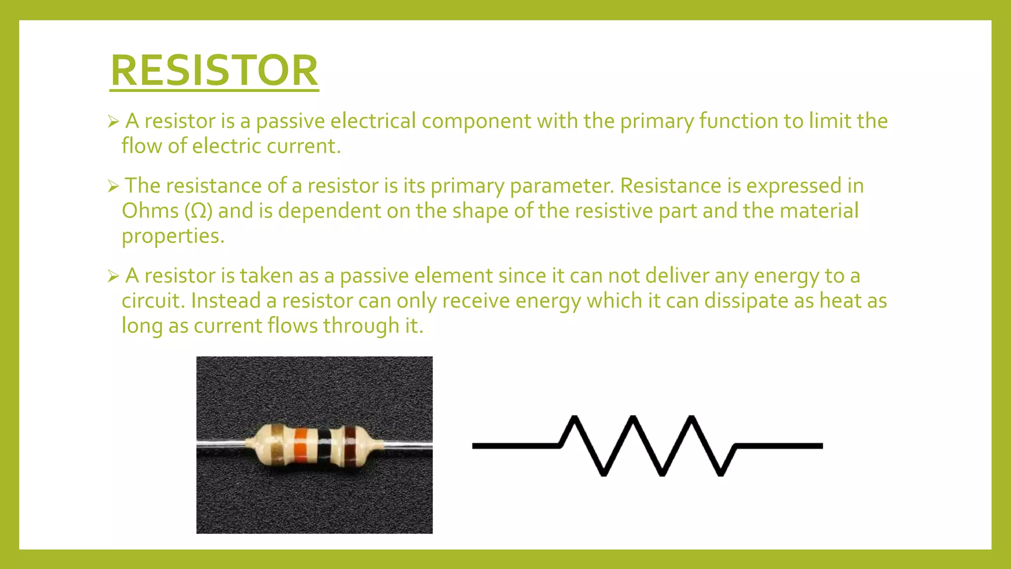 Passive Circuit Components | PPTX