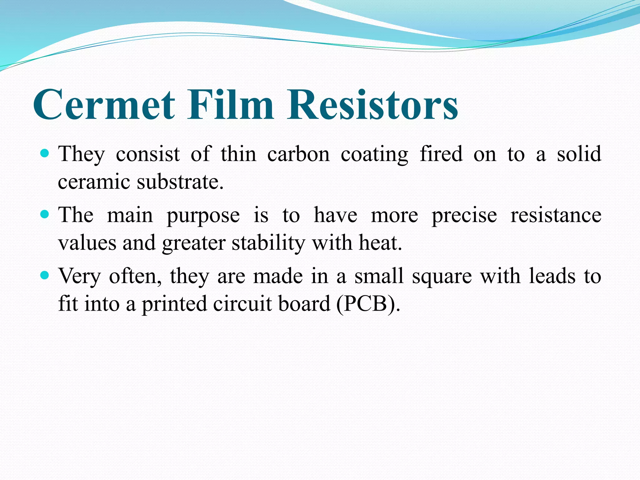 Passive circuit elements | PPTX