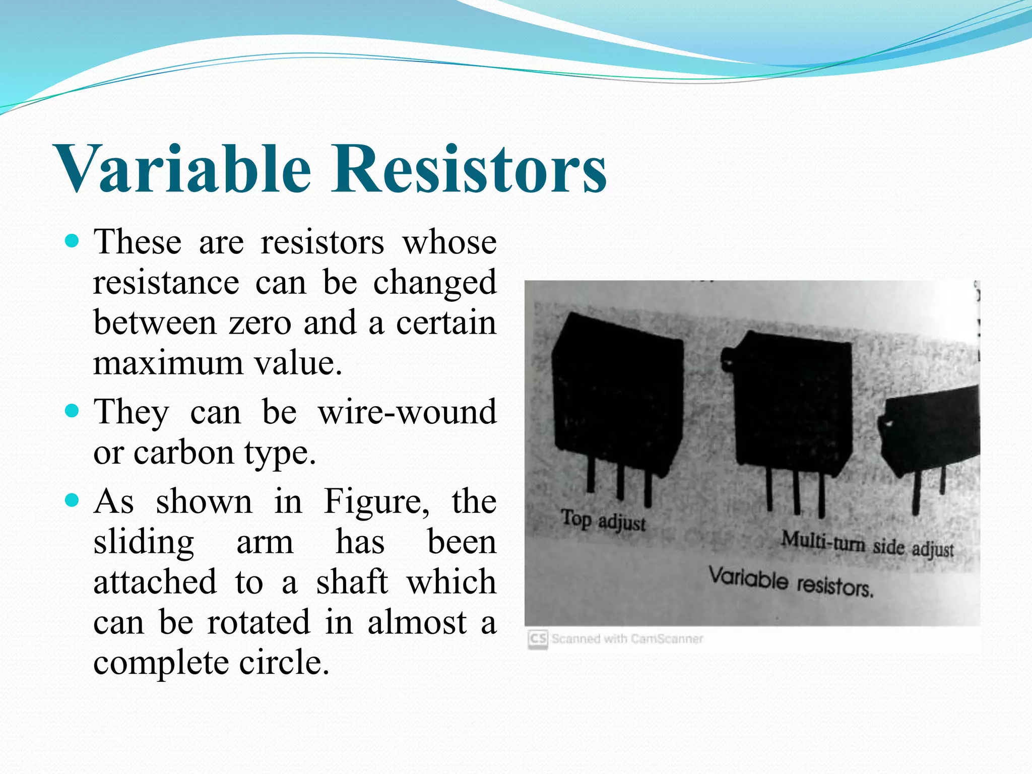 Passive circuit elements | PPTX