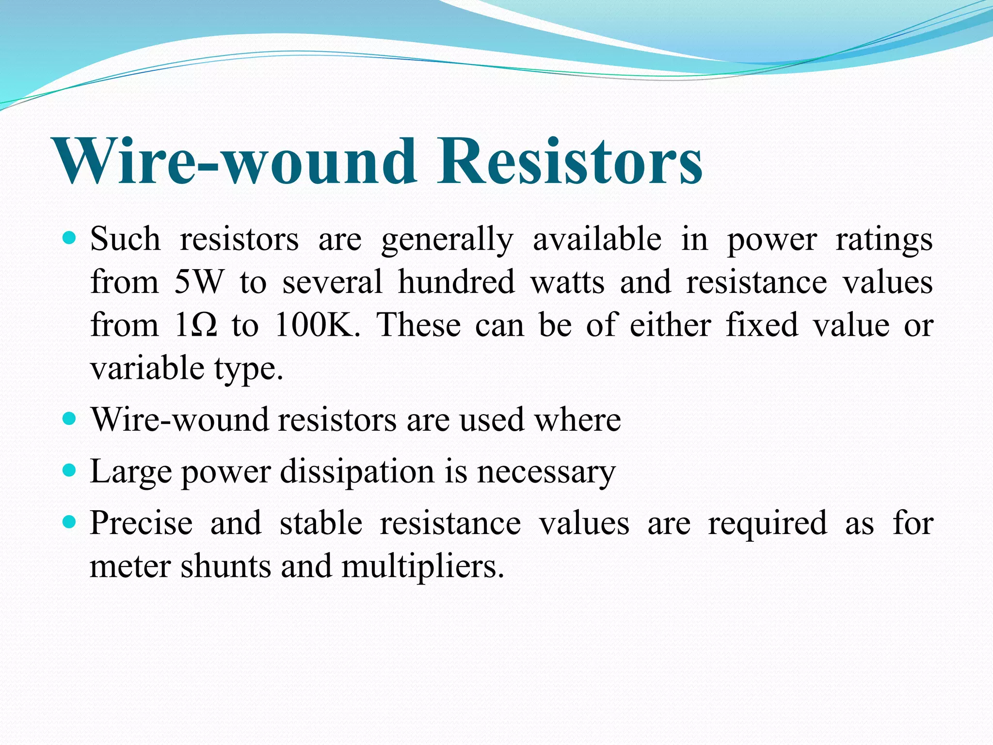 Passive circuit elements | PPTX