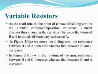 Passive circuit elements | PPTX