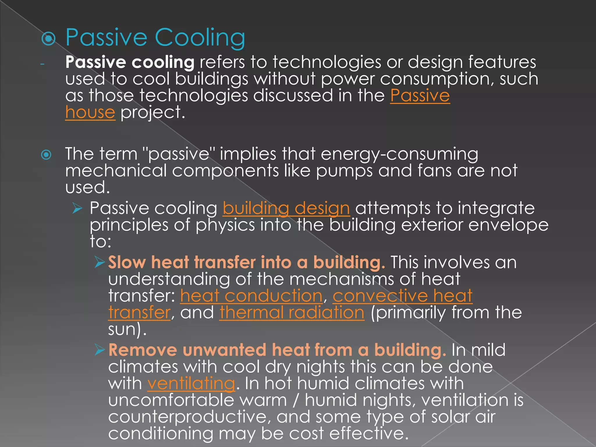 Passive cooling | PPTX