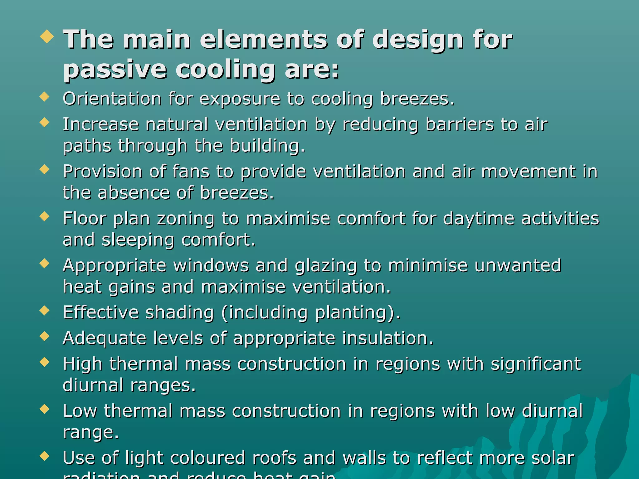 Passive Cooling (tropical architecture) | PPT
