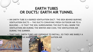 Passive cooling techniques in buildings | PPTX