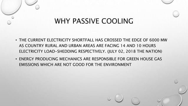 Passive cooling techniques in buildings | PPTX