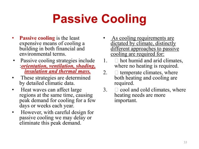 Passive cooling design | PPTX